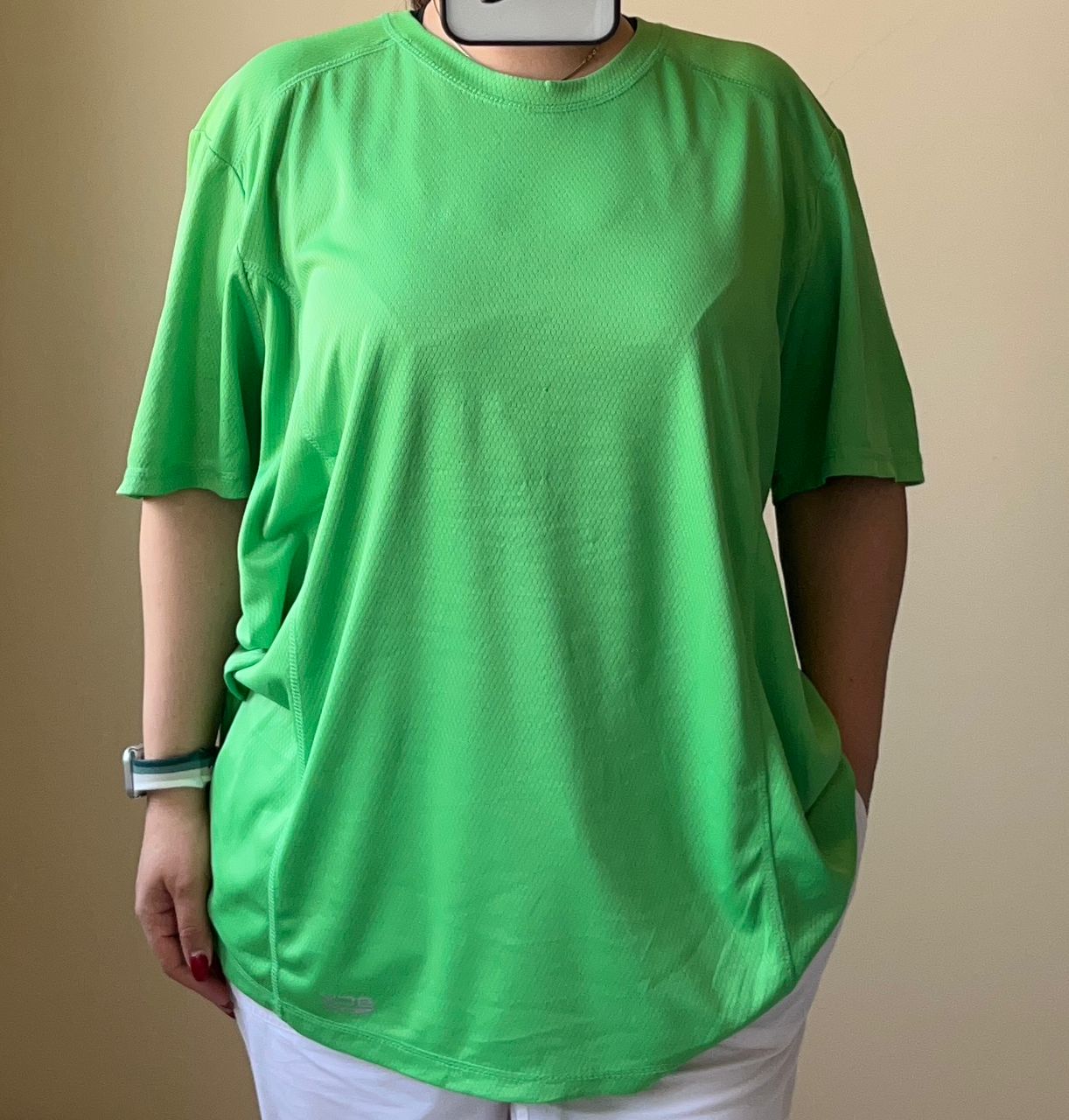 تیشرت ورزشی اورجینال برند acxسوزنی تنفس پذیری بالاسایز بزرگ وقواره دار